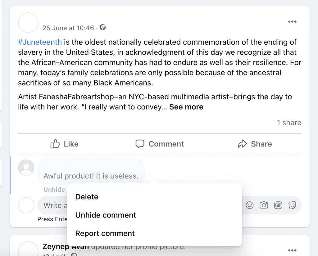  How To Hide Comments On Facebook Juphy